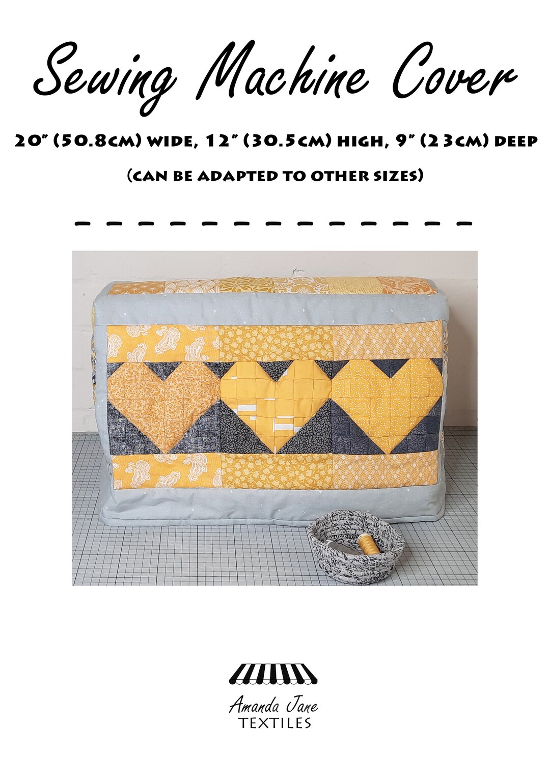 Quilt Pattern: Quilted Sewing Machine Cover (to Fit Various Sizes ...