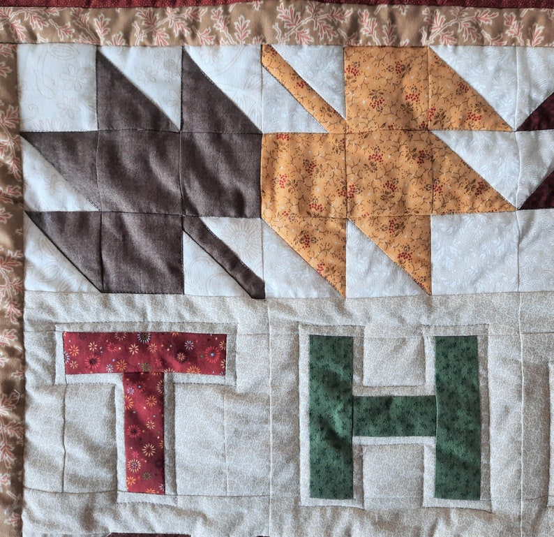 Quilt Pattern: Thanksgiving Table-runner or Wall-hanging, Maple Leaf ...