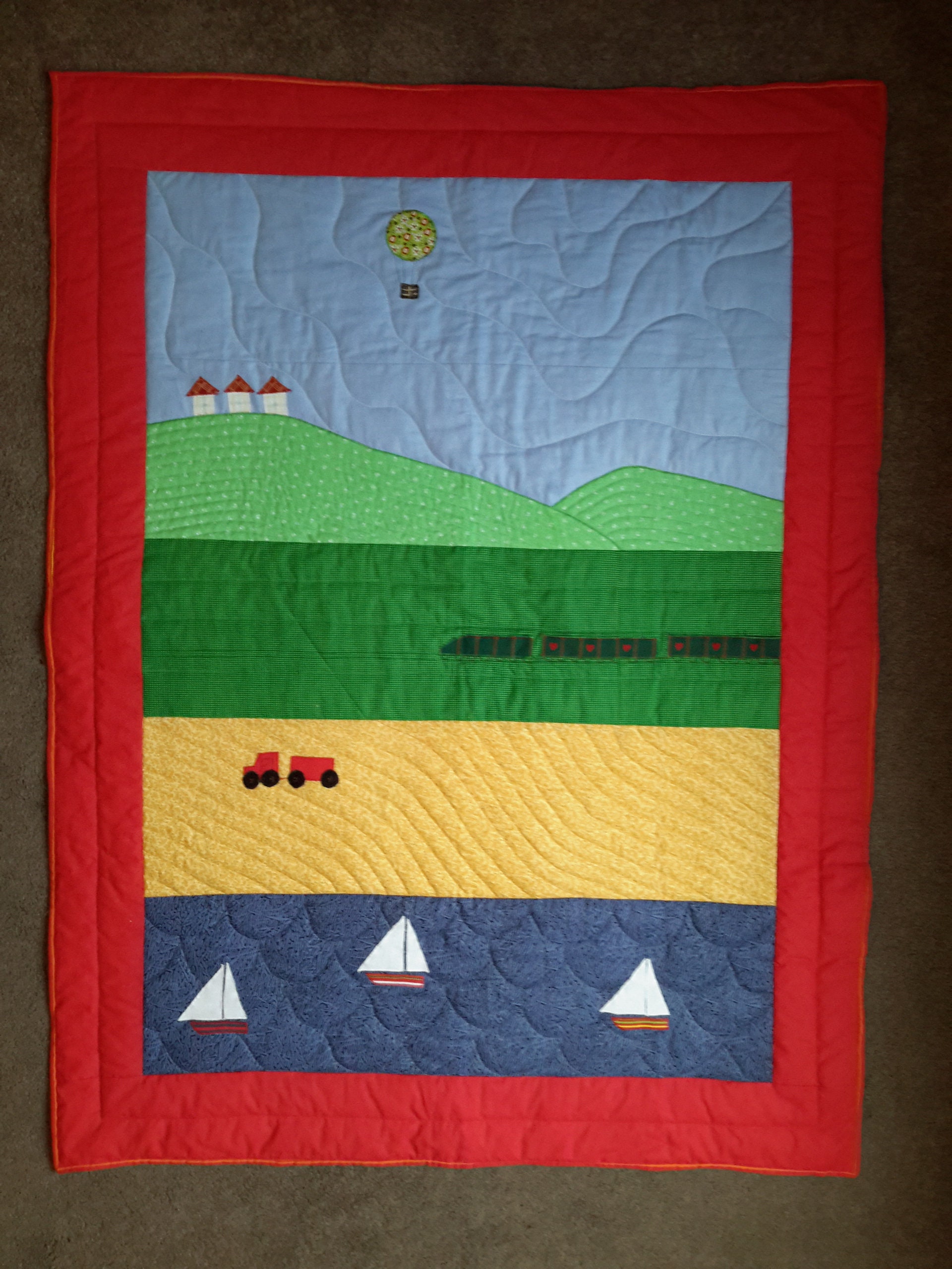 Quilt Pattern: Baby Cot Crib Baby Blanket Appliqué Project - Etsy Canada