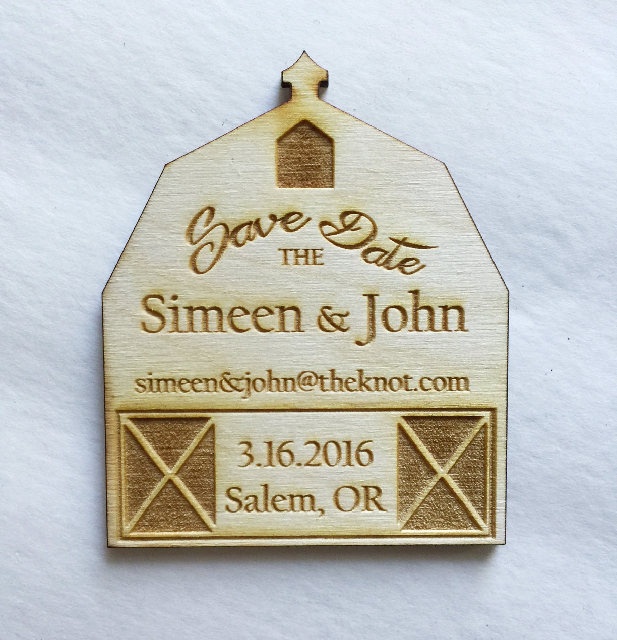 50 Rustic Barn Save the Date Engraved Magnets Save the Dates - Etsy