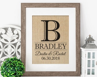 Wedding Burlap Sign | Etsy
