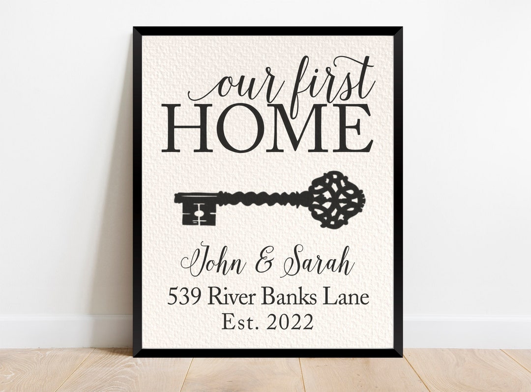Our First Home Print First Home Housewarming Gift New Home - Etsy Canada