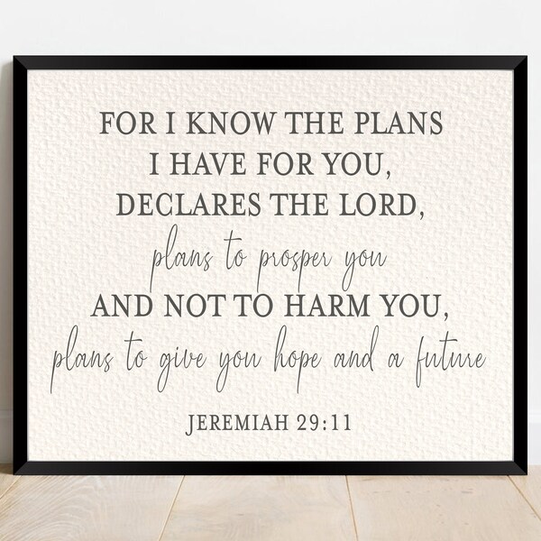 Jeremiah 29 11 - Etsy
