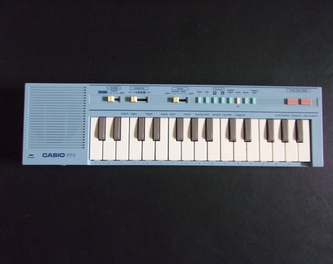 Casio PT-1 Electronic Mini Keyboard Instrument HTF Blue Color Japan - Etsy