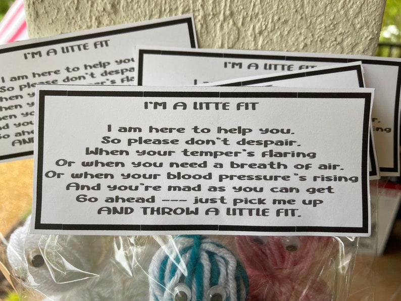 Little Fit Yarn Doll**teacher Gift, Friend Gift, Gag Gift, Fun Gift ...