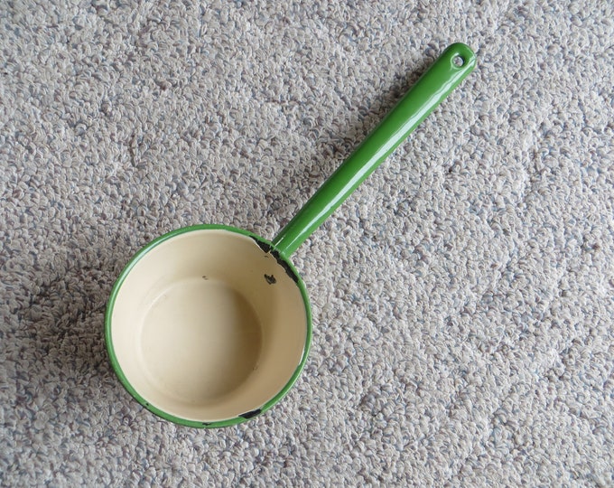 1930's Enamelware Metal Ladle Water Dipper Long Handled MD I535 - Etsy