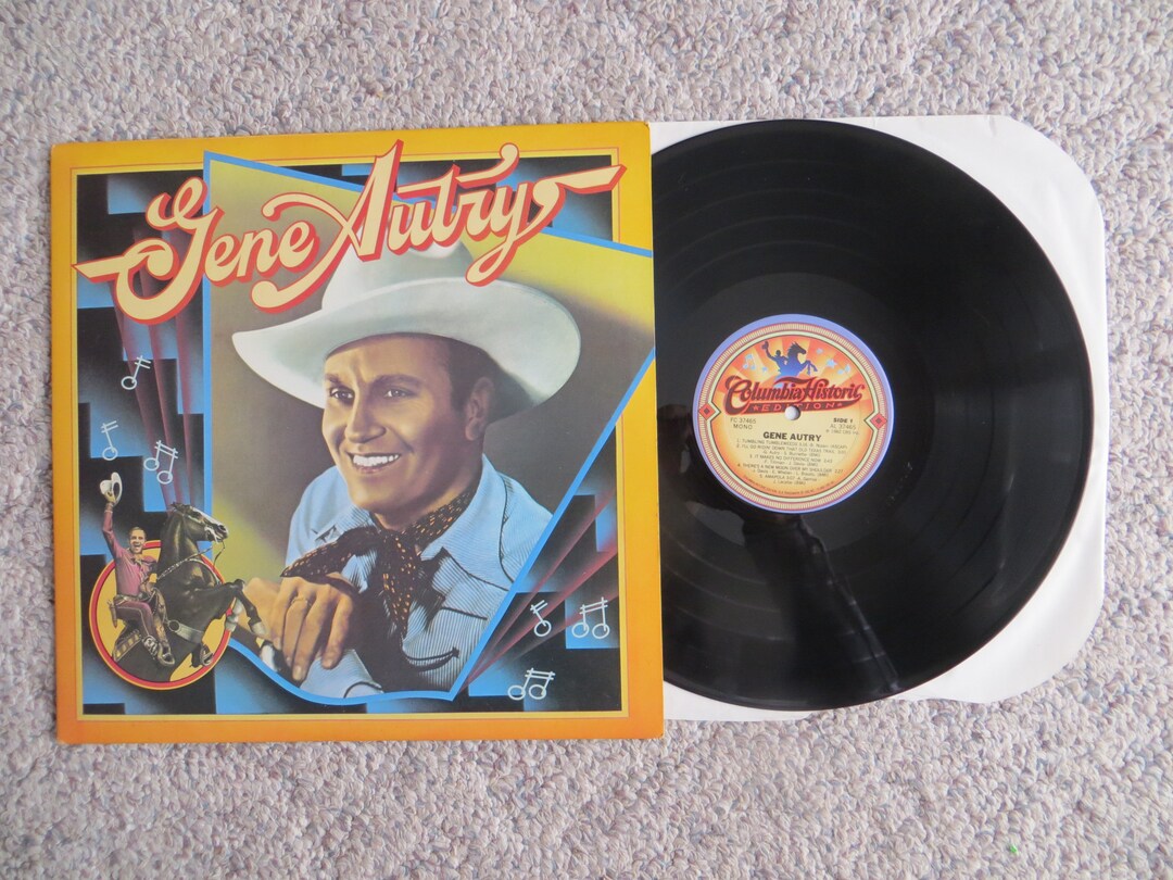 Gene Autry Record Album LP Vinyl Columbia Historic 1982 Edition Cowboy ...