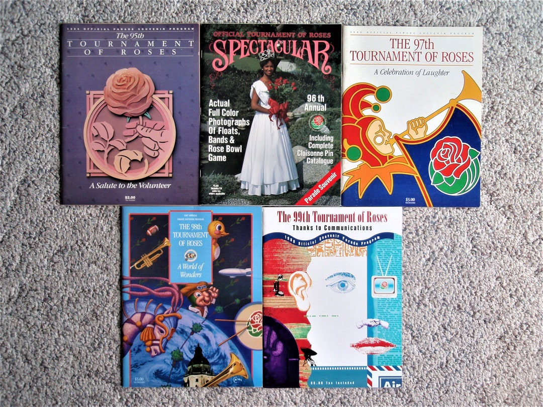 1980s Five Tournament of Roses Parade Program Booklets Pamphlets ...