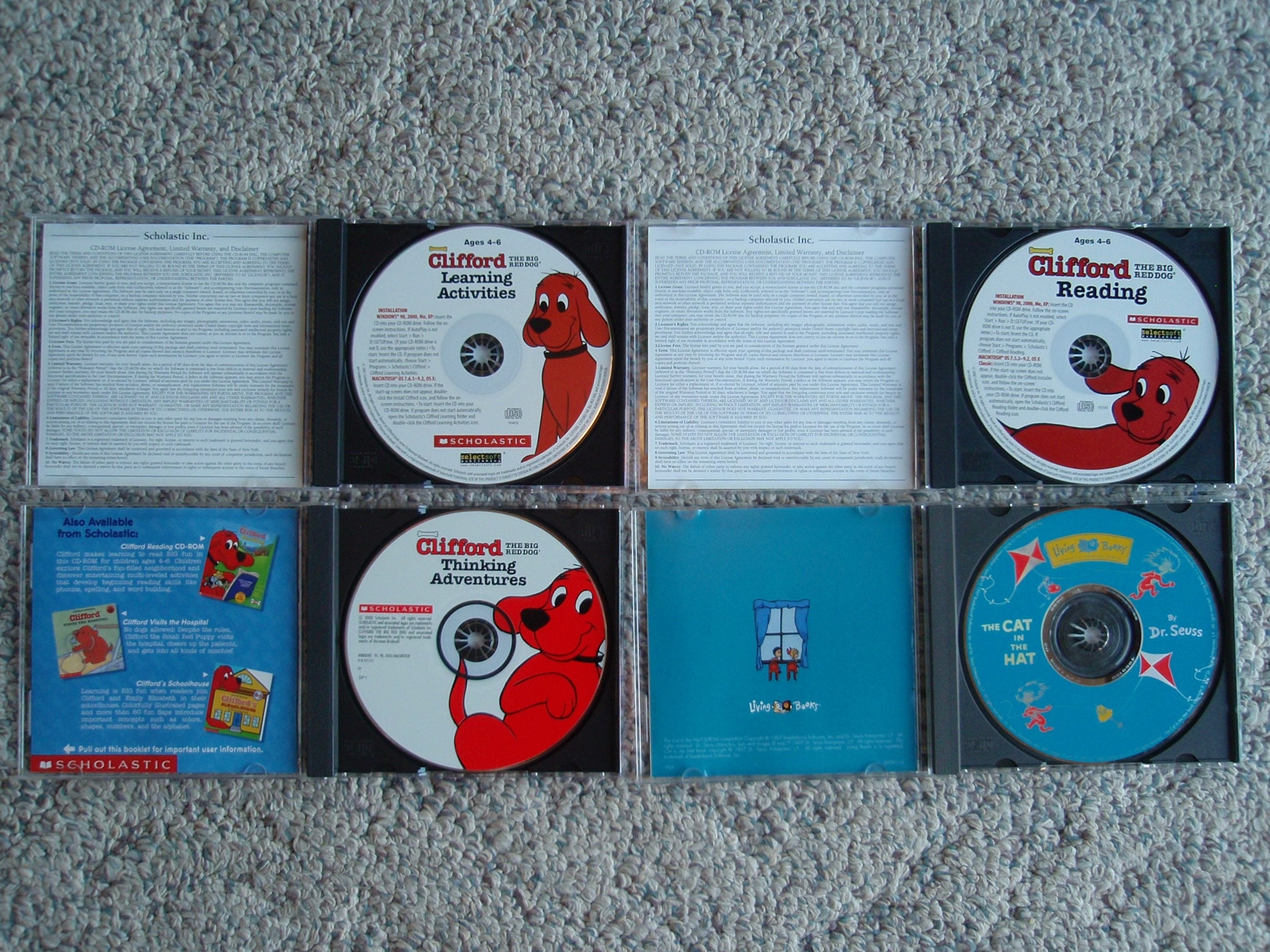 Four Childrens CDs Scholastic Learning Adventures Reading | Etsy