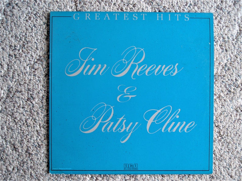 1981 Record Album LP Vinyl Jim Reeves and Patsy Cline Greatest - Etsy