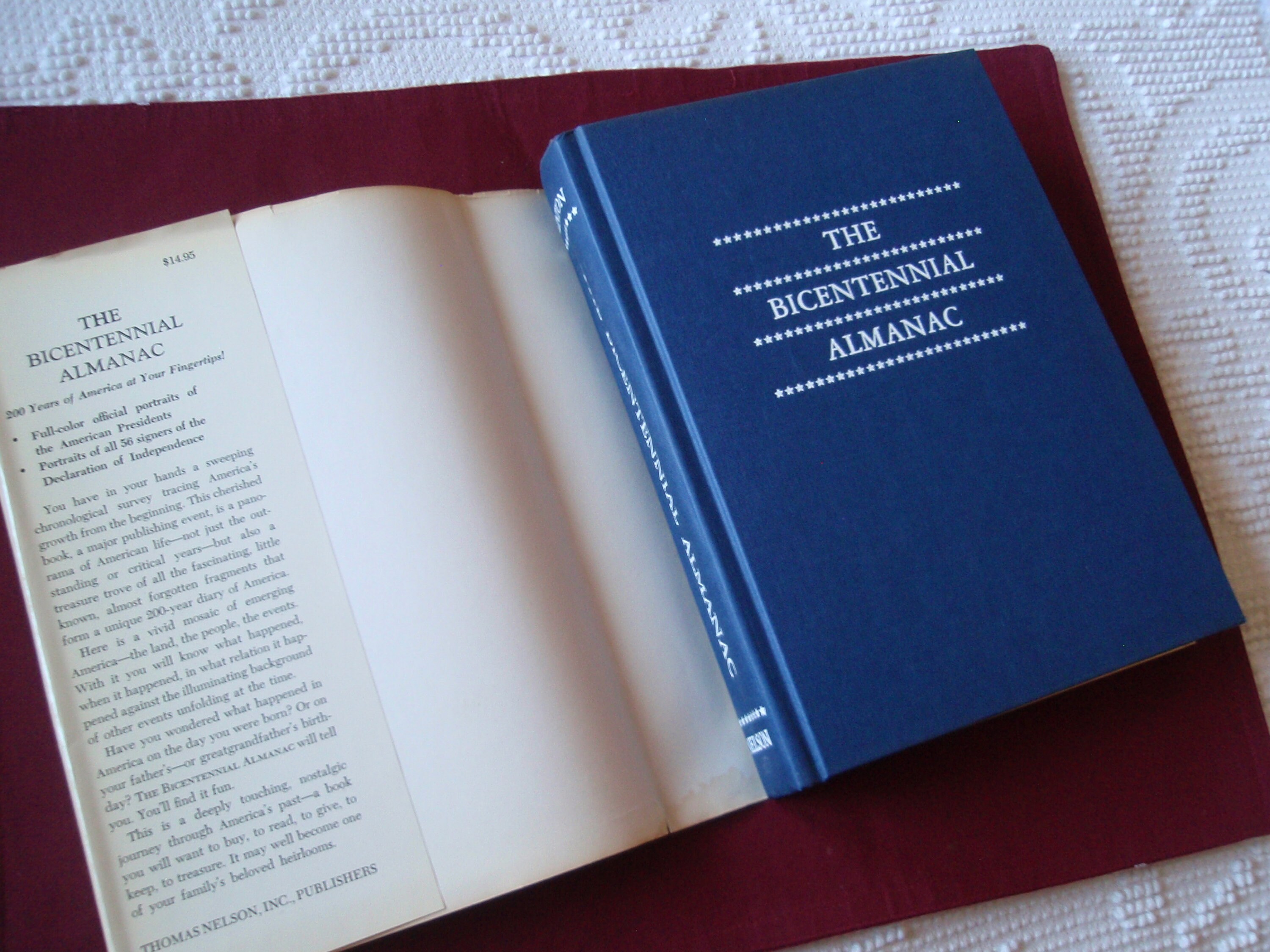 1975 Book the Bicentennial Almanac 200 Years of America Dust | Etsy