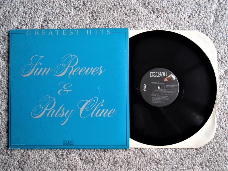 1981 Record Album LP Vinyl Jim Reeves and Patsy Cline Greatest - Etsy