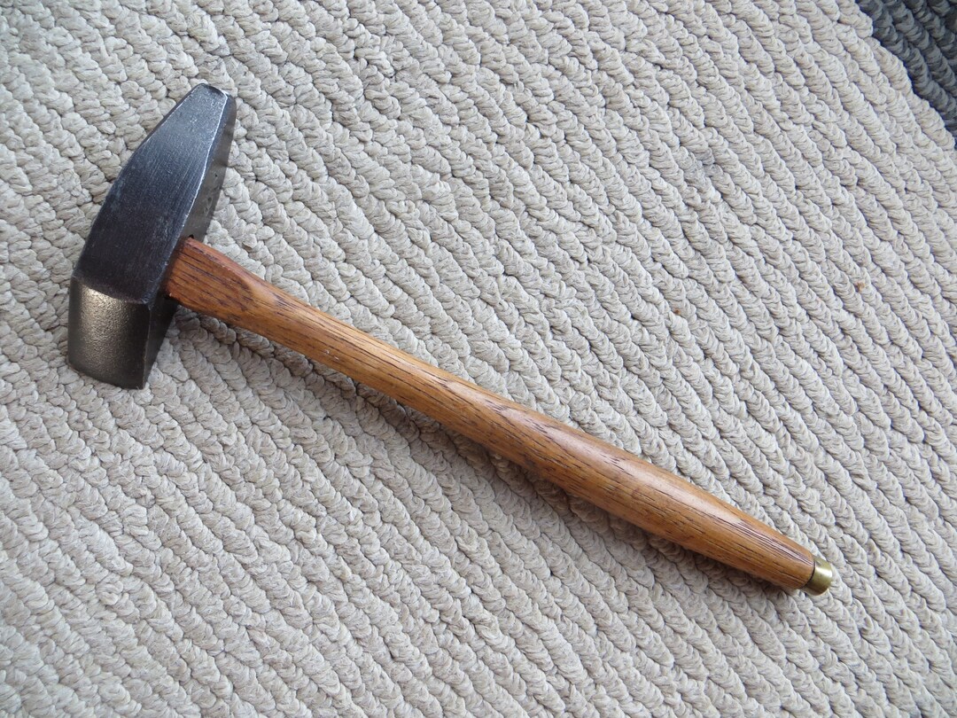 Antique Hammer Heller Bros Farriers Horse Shoe Hammer Oak Handle Tool ...