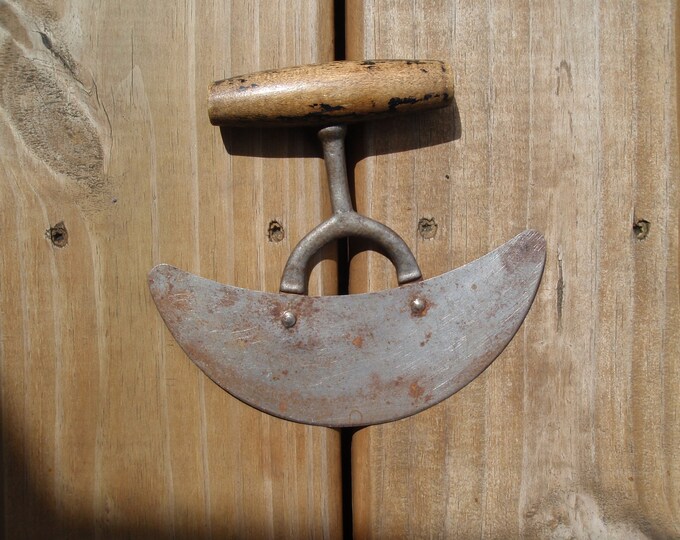 Antique Iron Food Chopper Cutter Wood Handle F1843 - Etsy