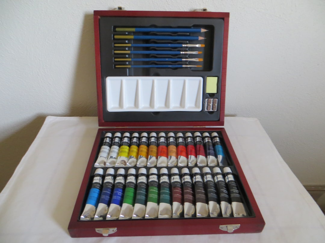 Masters Touch Paint Set Acrylic 26 Colors in Wood Box Unused I582 - Etsy