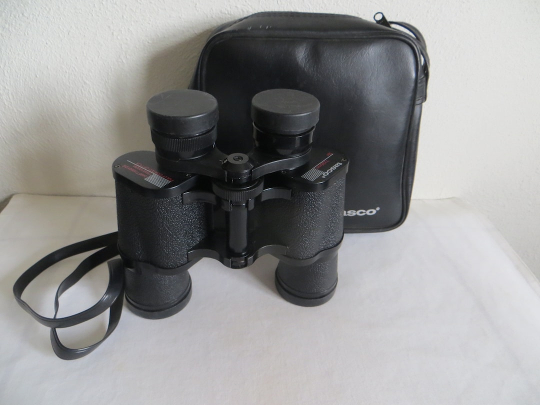Vintage Tasco Binoculars Field Glasses Fully Coated Optics With Case ...