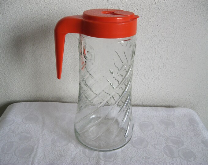 Vintage Tang Promotional Pitcher With Lid Anchor Hocking Glass K825 - Etsy