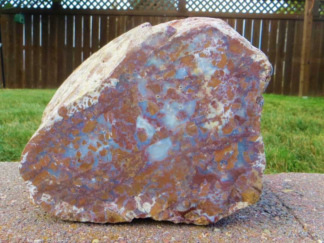 California Brecciated Jasper Agate Large Stone Lapidary Rough Faced ...