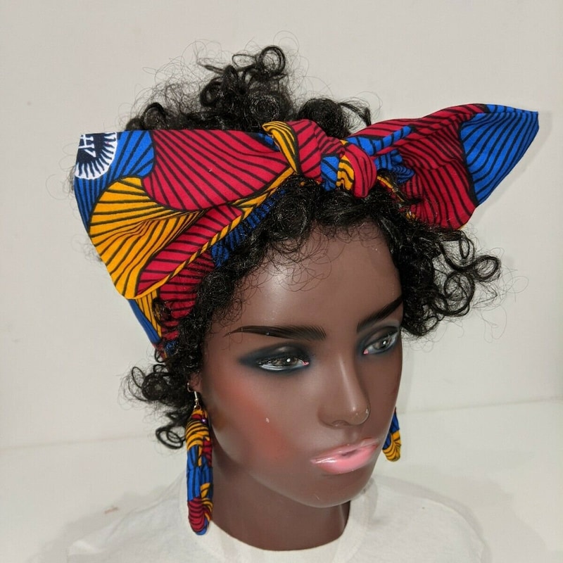 Head Wraps and Earrings - Etsy UK