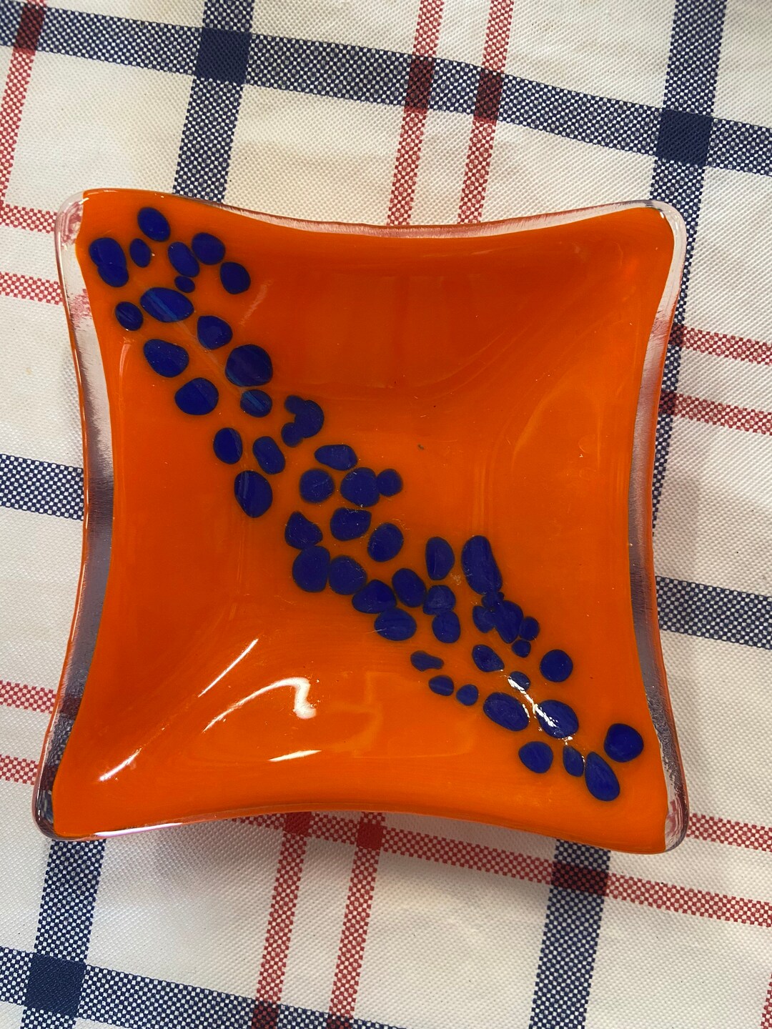 Fused Glass Coin/key Dish - Etsy