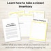 Closet Declutter Guide Wardrobe Organization Printables Closet ...