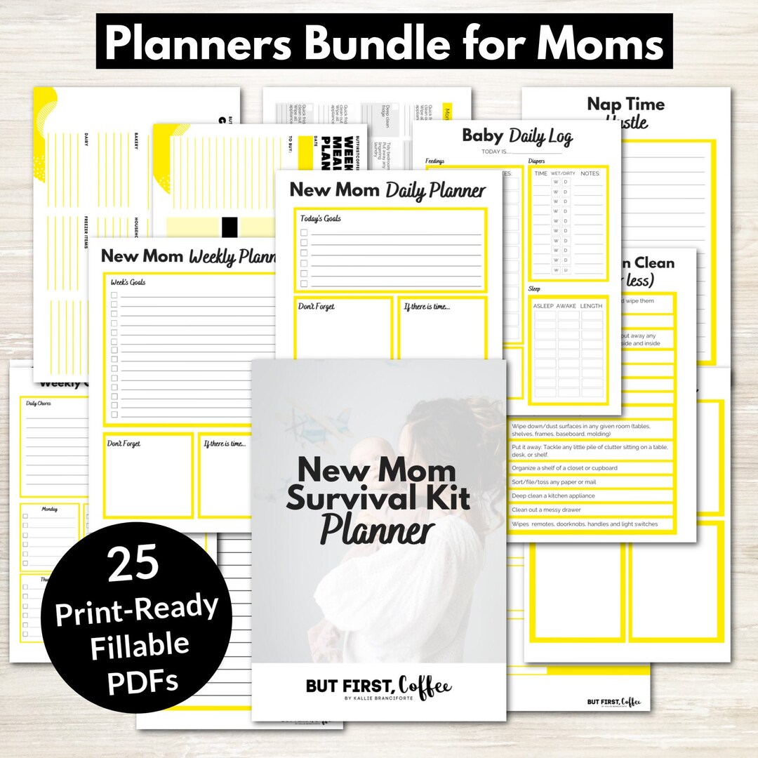 Mom Planner Printable Bundle Planners, Calendars, and Checklists for ...