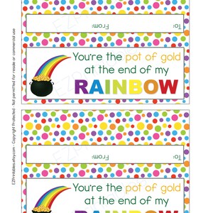 You're the Pot of Gold at the End of My Rainbow - PRINTABLE St. Patrick ...