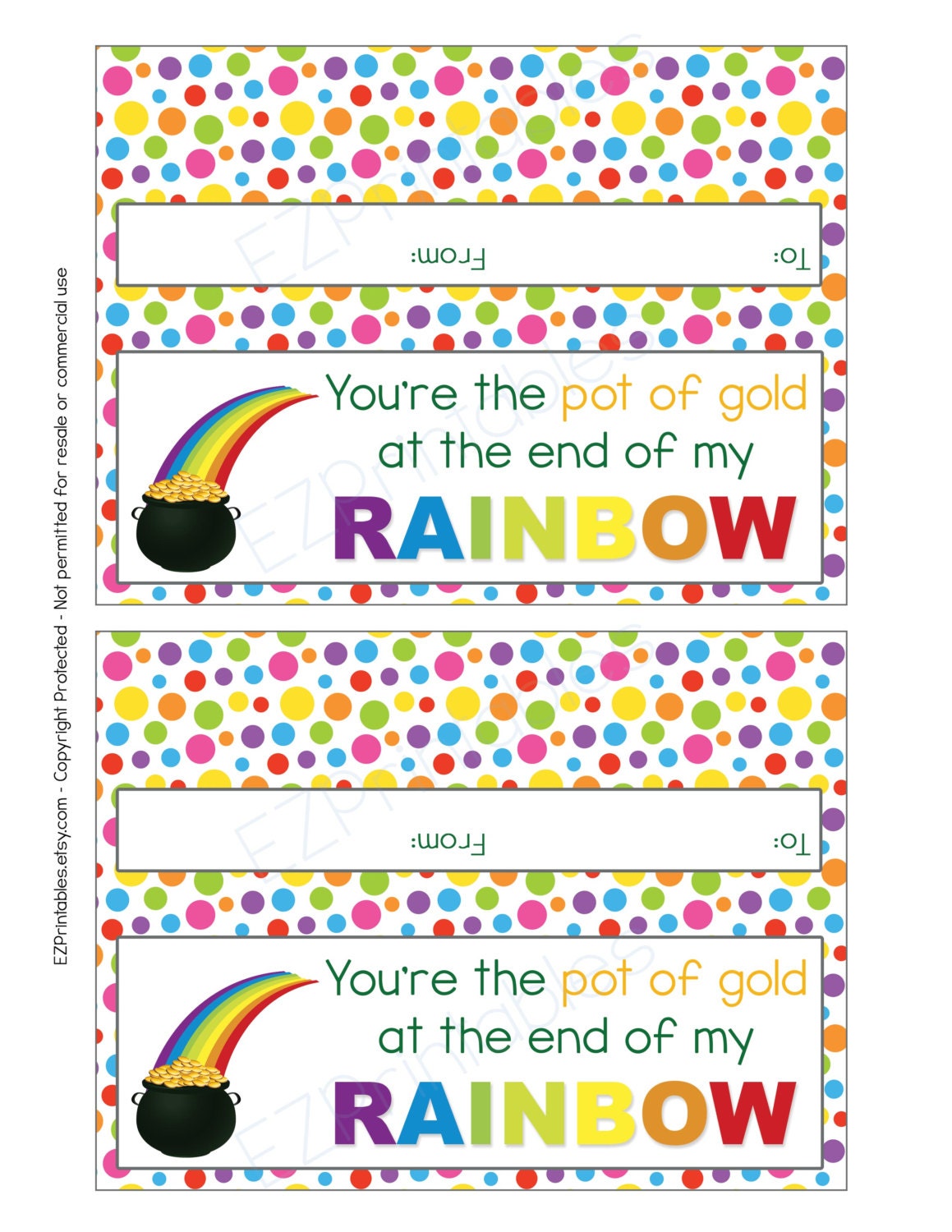 You're the Pot of Gold at the End of My Rainbow | Etsy