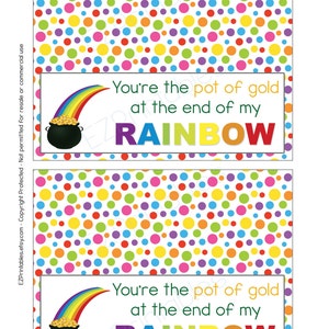 You're the Pot of Gold at the End of My Rainbow - PRINTABLE St. Patrick ...