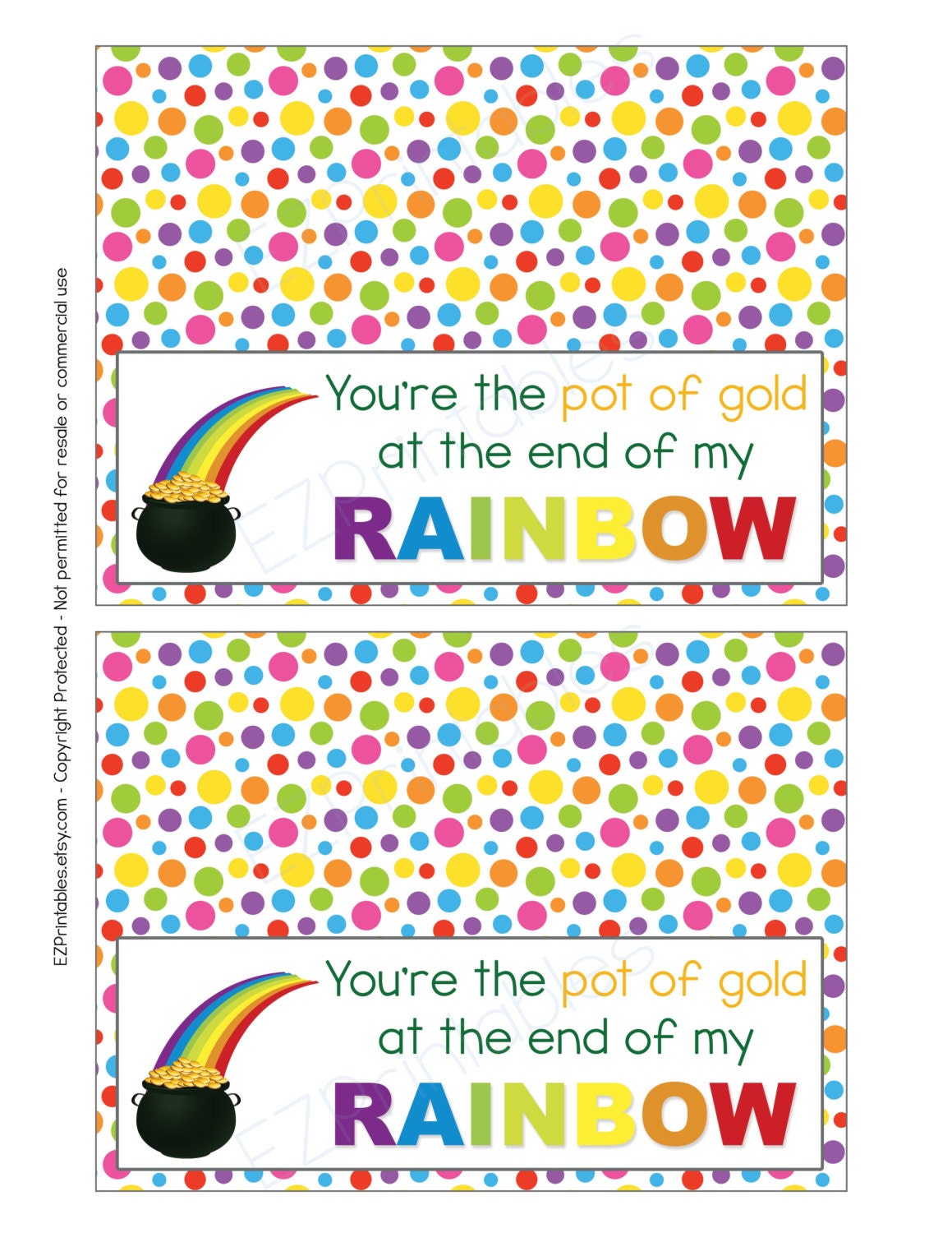 You're the Pot of Gold at the End of My Rainbow | Etsy