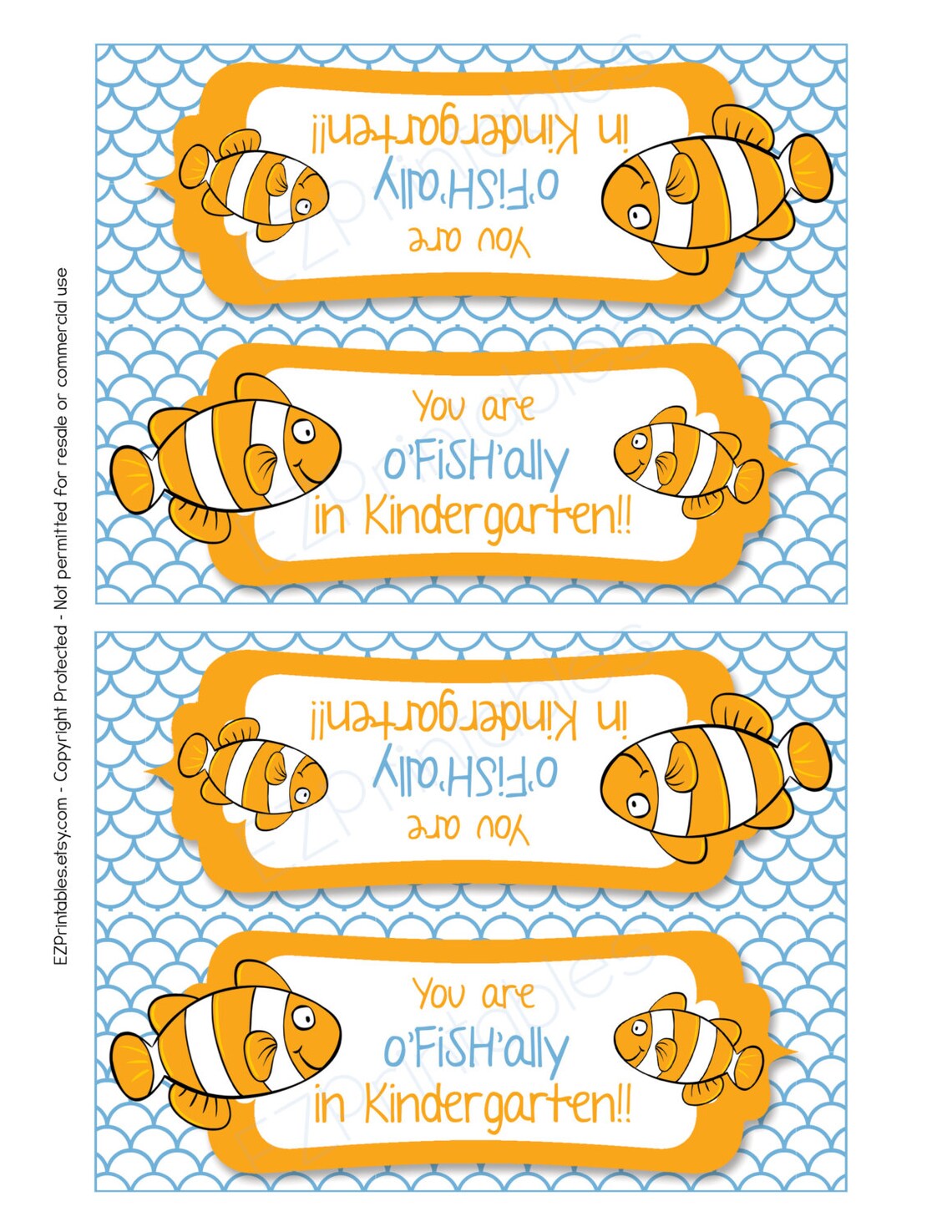 Kindergarten Goodie Bag/Treat Bag Topper You are | Etsy