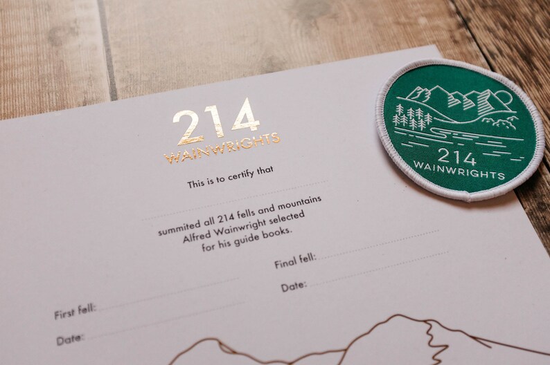 Walking the Wainwrights A5 Notebook and Hill Tick List A5 - Etsy UK