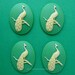 4 IVORY Color on Irish Spring GREEN PEACOCK in Tree Full Tail - Etsy