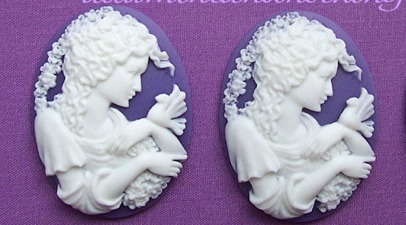 2 White Greek Floral Goddess with Dove Bird and Roses Flowers | Etsy