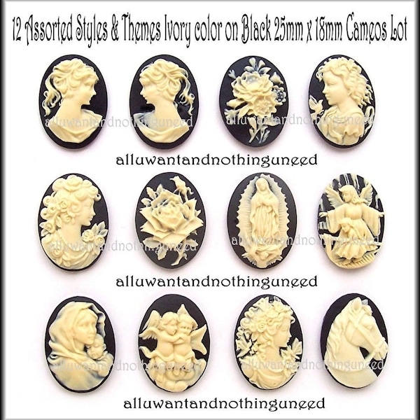 Black Cameo Jewelry - Etsy