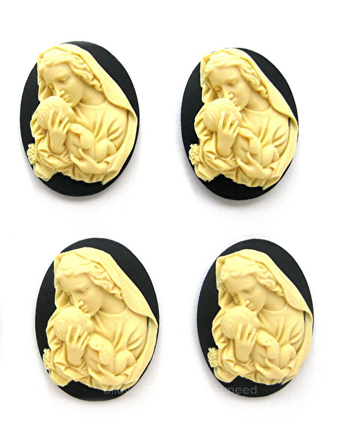 4 Christian Religious MOTHER Kissing Baby or MADONNA and Baby - Etsy