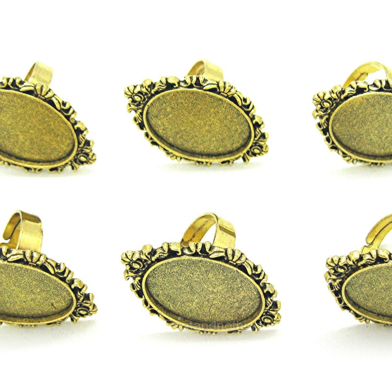 Antique Gold Costume Ring - Etsy