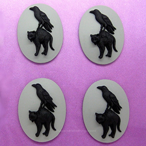 Black Cat Crow - Etsy