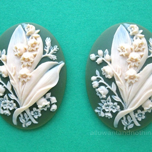 2 Lily of the Valley Bouquet Floral Flower May Ivory Color on | Etsy