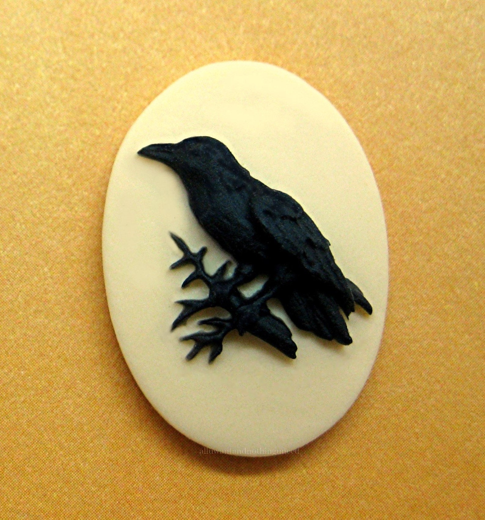 3 Matching Pairs Left & Right Goth Crow Raven Blackbird Wiccan Emo ...