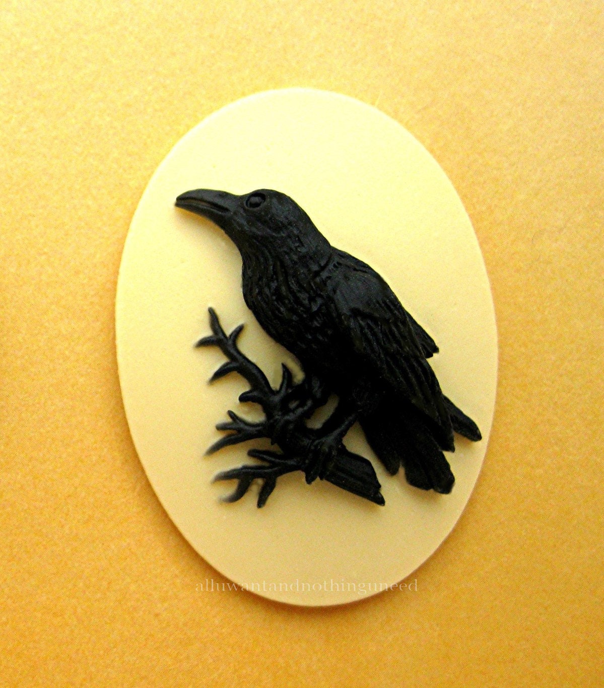 4 Goth Crow Raven Blackbird Black Bird Witch Wiccan Voodoo | Etsy