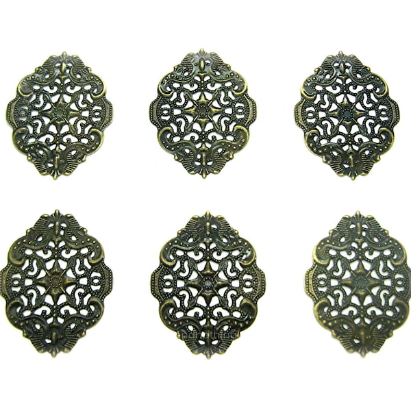 Bronze Tone Filigree - Etsy