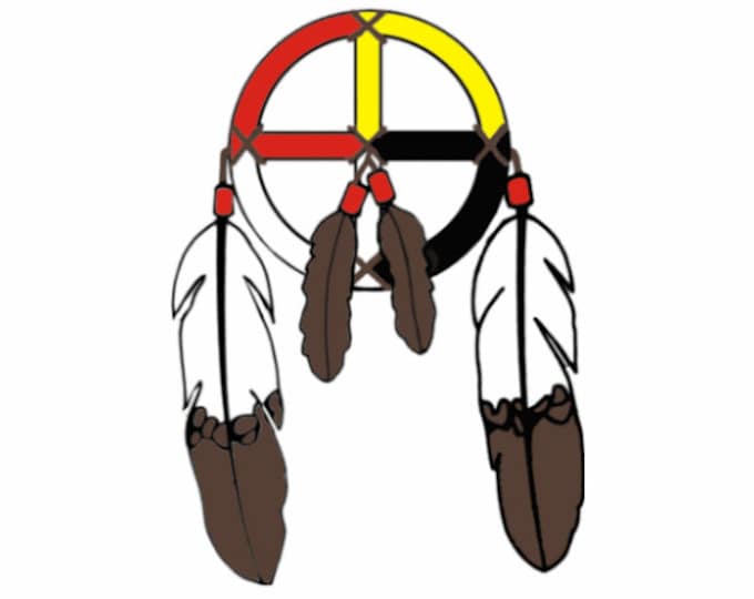 Indigenous Medicine Wheel Svg, Wheel of Life, Native America. Vector ...