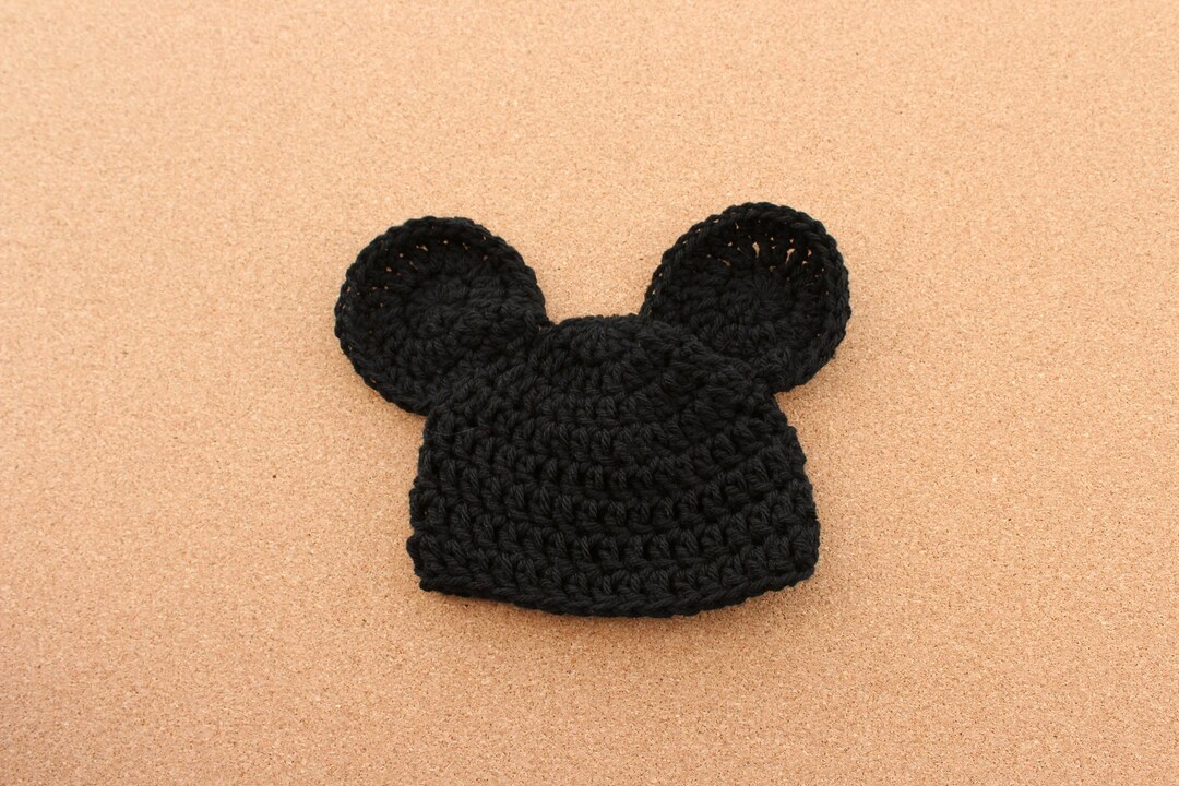 Mouse Hat, Crochet Baby Hat, Baby Mouse Hat, Mouse Costume, Halloween ...