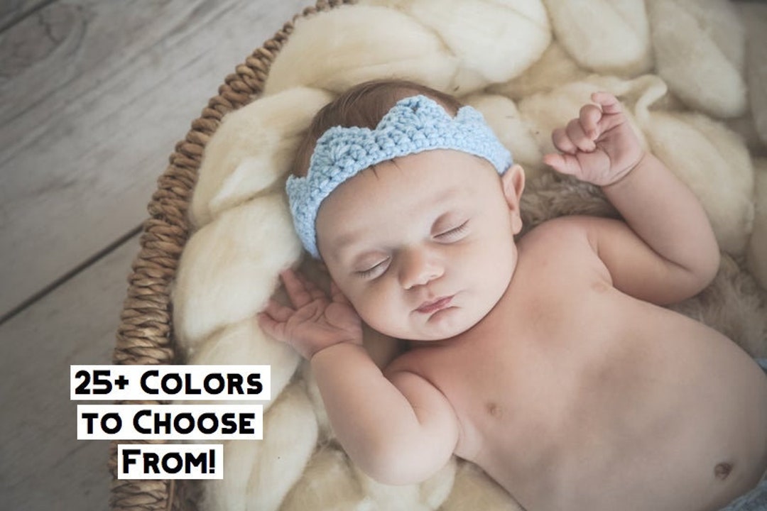 Newborn Crown, Baby Crown, Crochet Crown, Newborn Photo Prop, Newborn ...