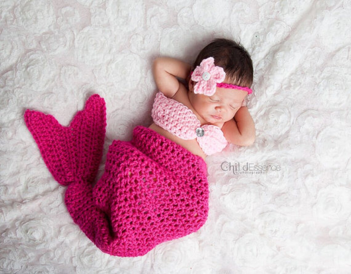 Crochet Baby Mermaid Mermaid Outfit Infant Mermaid Crochet - Etsy