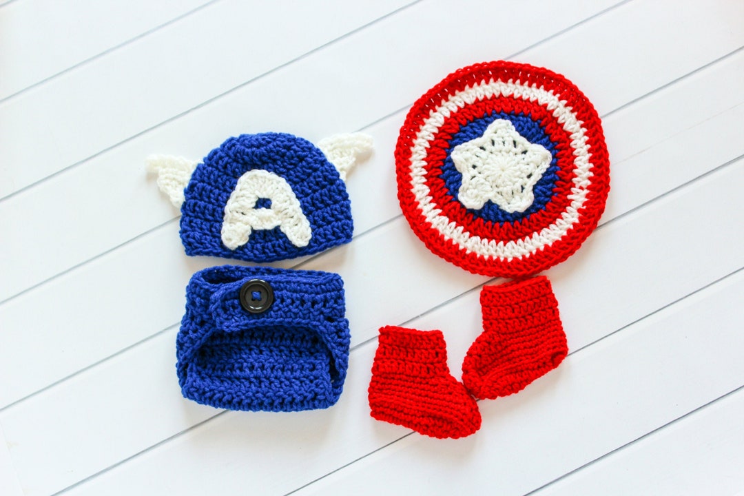 Baby Superhero Set, Baby Hero Set, Crochet Baby Hat, Halloween Costume ...