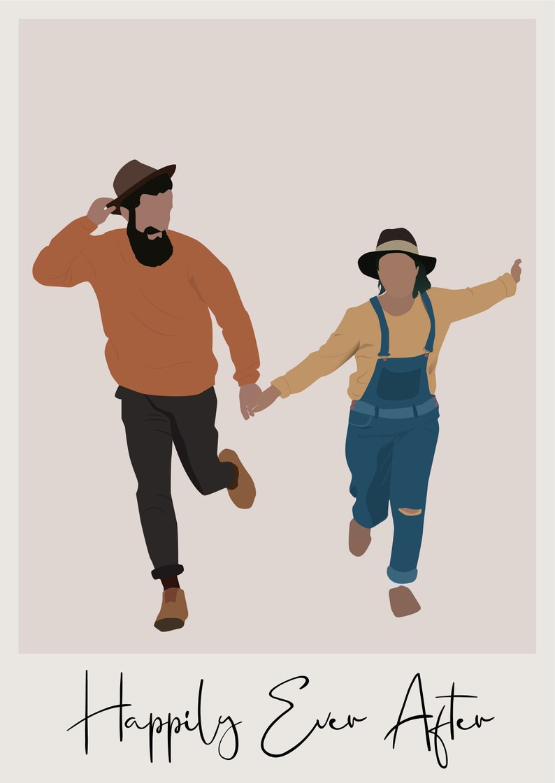 Custom Vector Illustration Portrait From Photo Personalized - Etsy