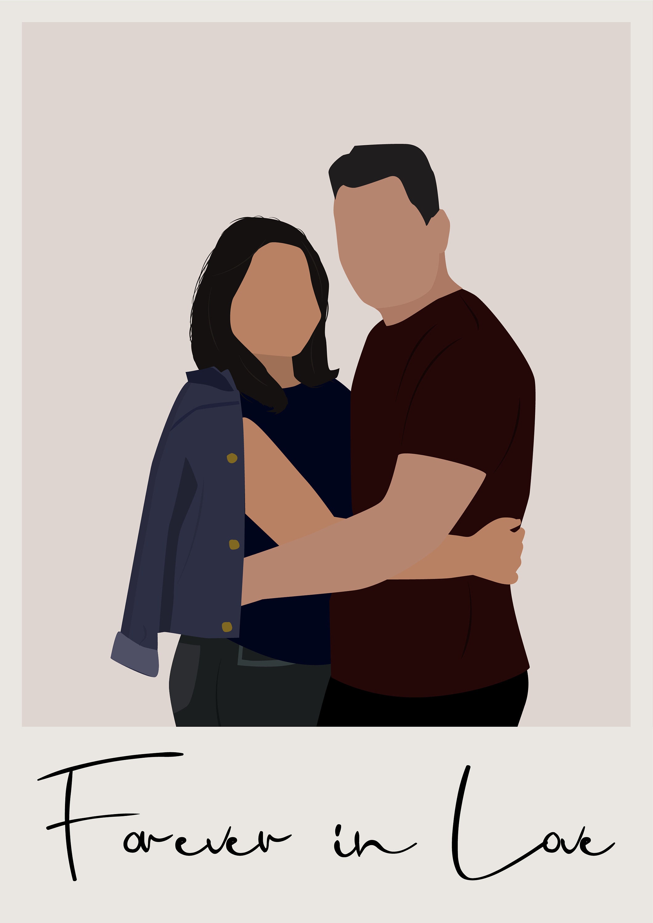 Custom Vector Illustration Portrait From Photo Personalized - Etsy