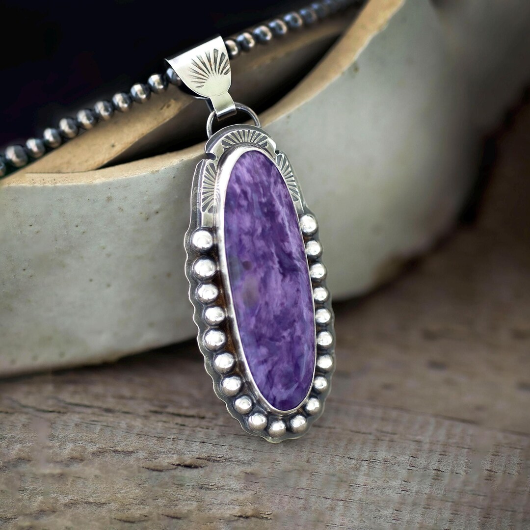 Chaorite Statement Necklace, Cool Handmade Sterling Silver Chunky ...